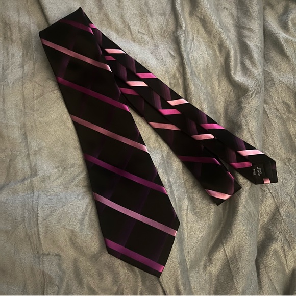 croft & barrow | Accessories | Croft Barrow Black And Pink Tie | Poshmark